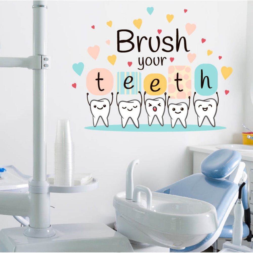 Brush Your Teeth Wall Decals - AW34016