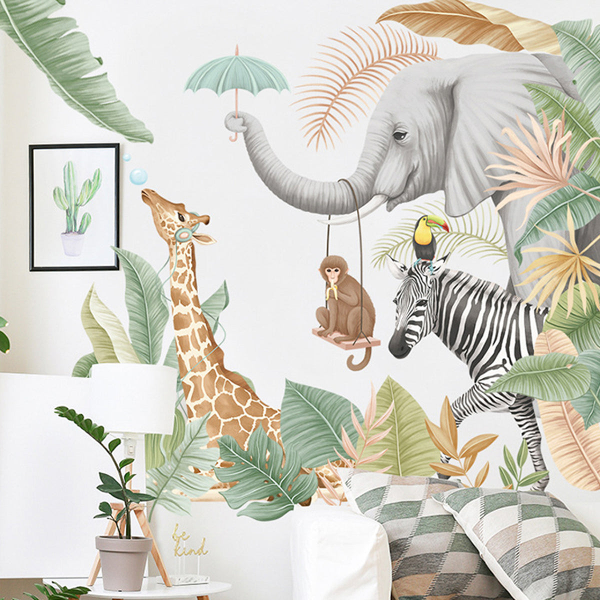 Jungle Animal Wall Mural AW0262