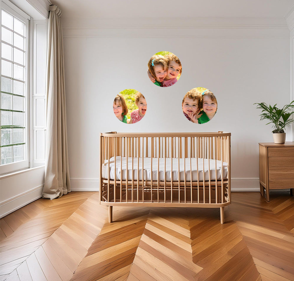 3x Personalised Photo Wall Decal AW1006