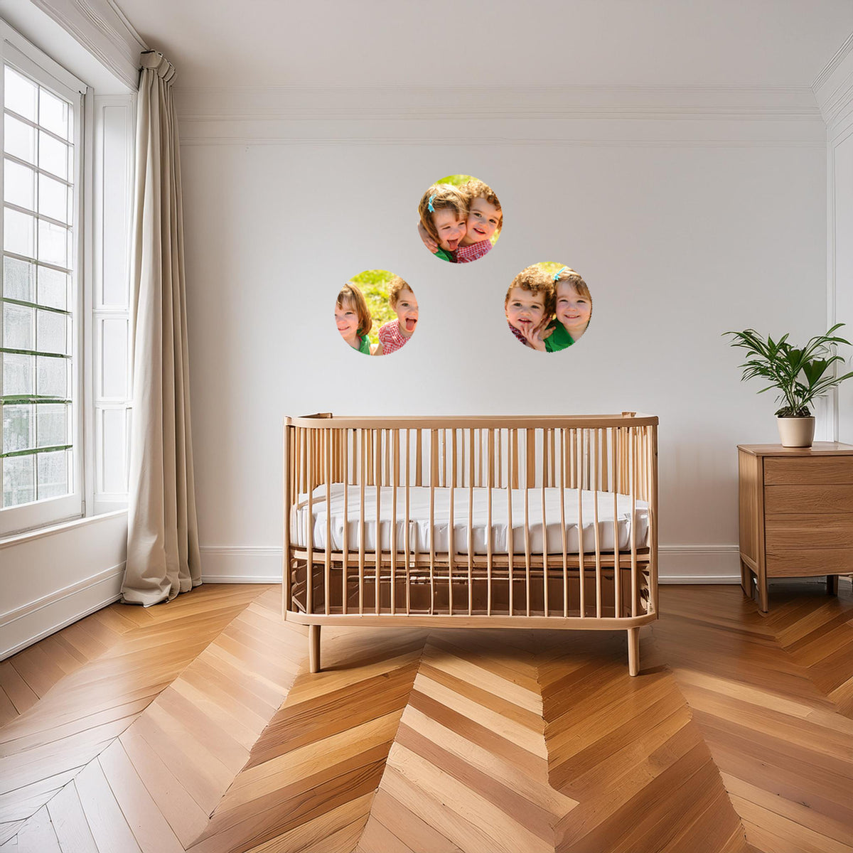 3x Personalised Photo Wall Decal AW1006