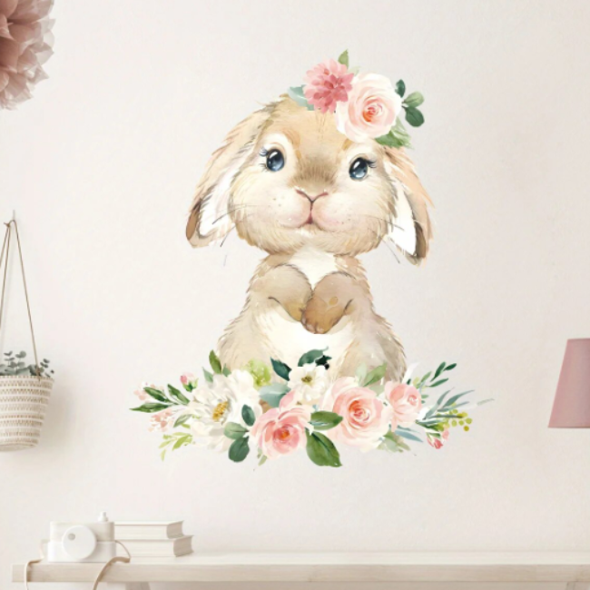 Cute Rabbit Wall Sticker - AW34746