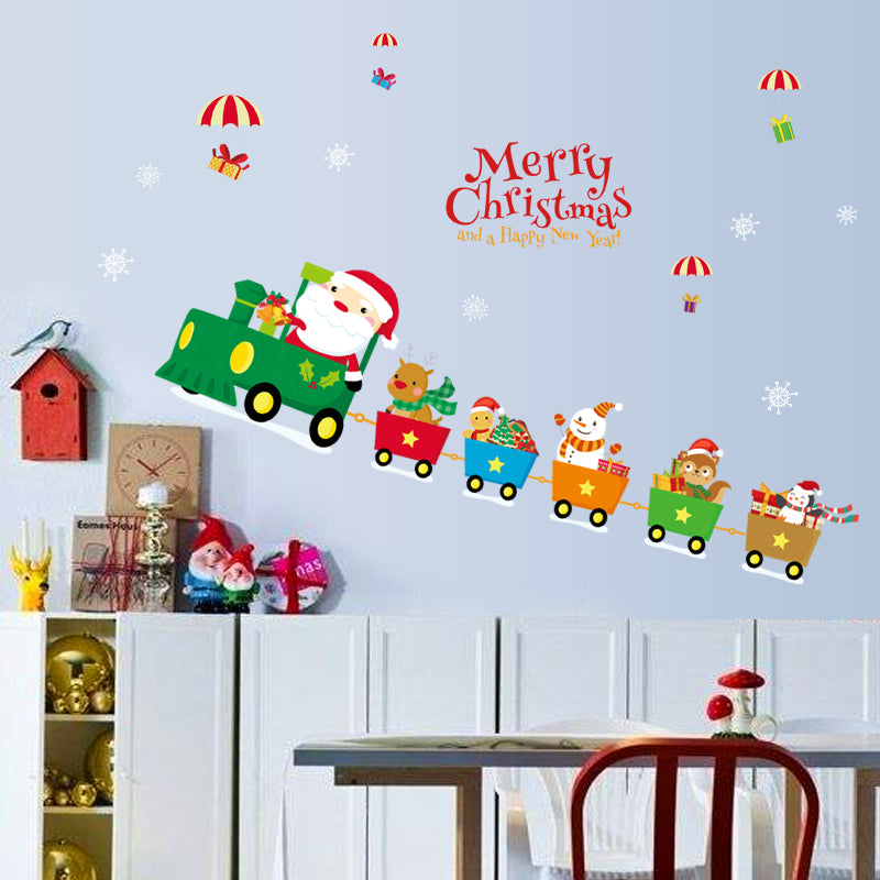 Santa Train Wall Decals - AW6037
