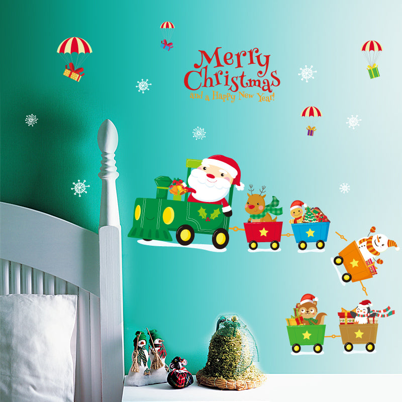 Santa Train Wall Decals - AW6037
