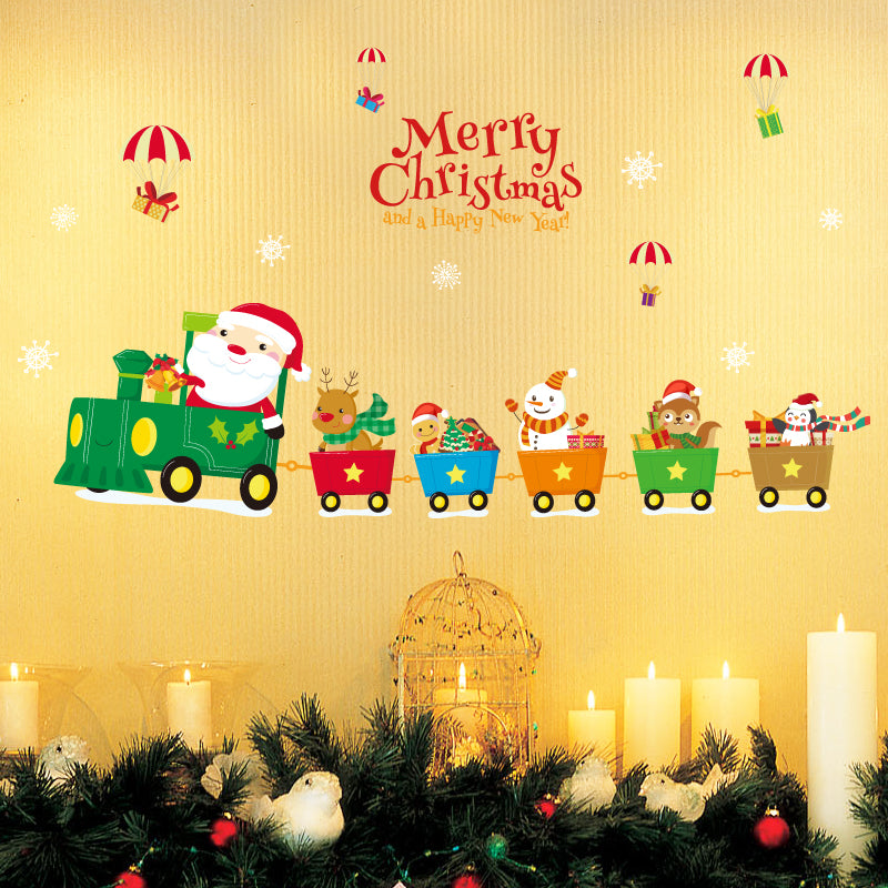 Santa Train Wall Decals - AW6037